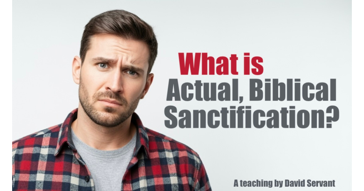 What is Actual, Biblical Sanctification? - David Servant