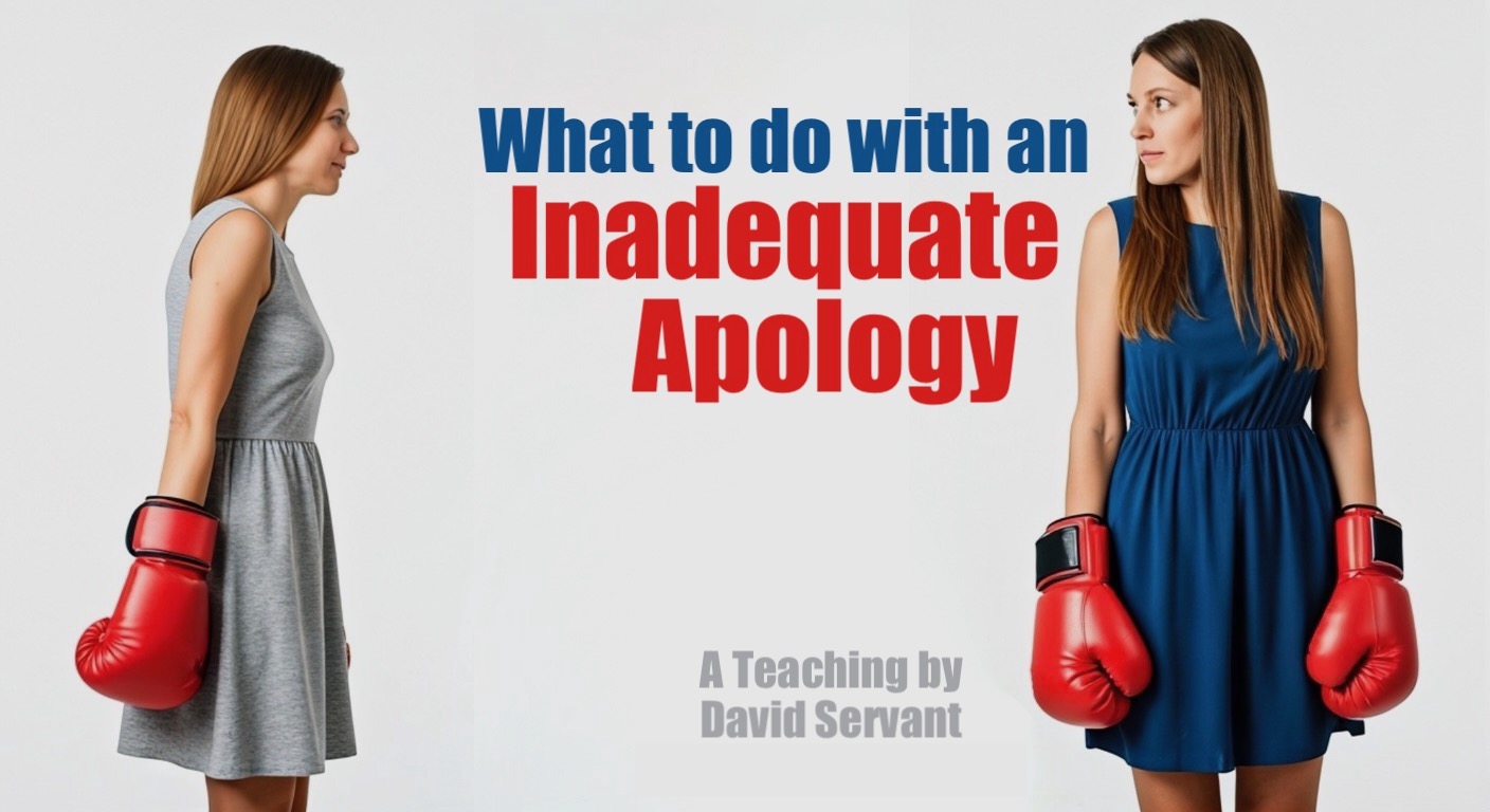 What to do with an Inadequate Apology - David Servant